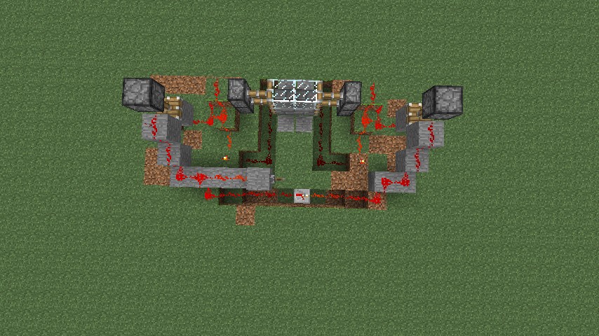 Piston Doors with inside locking system Minecraft Map